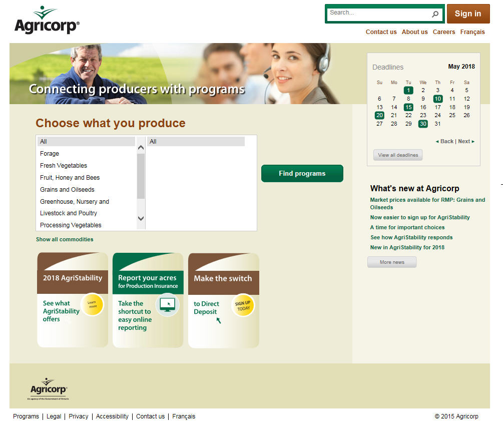 Content lead in overhauling agricorp.com | CommuniKate